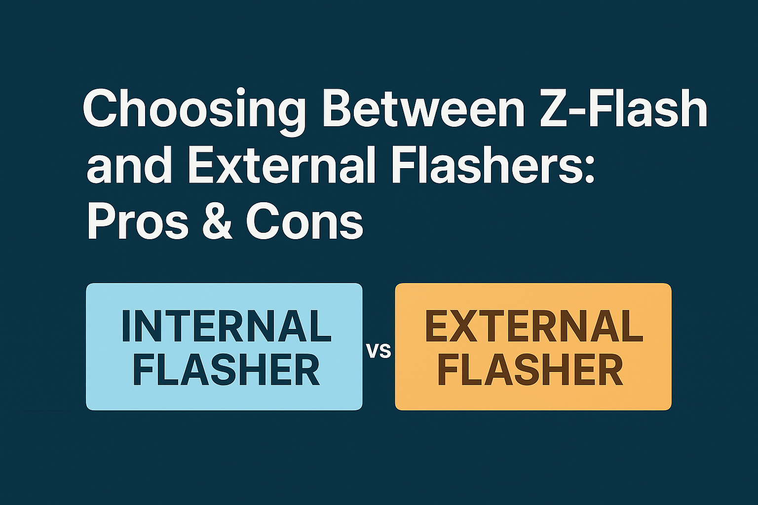 Z-Flash vs External Flashers: Pros & Cons Guide